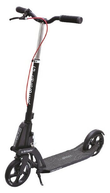 Самокат "Globber" One K Active с ручн. тормозом (Черный)