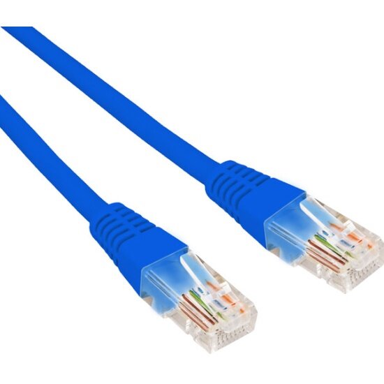 Патч-корд U/UTP Rexant cat 6, медь, LSZH (негорючий), 0,3 м, RJ45-RJ45, 26AWG, синий