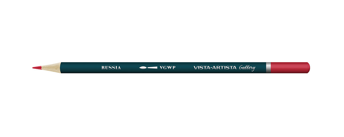 Карандаш акварельный "VISTA-ARTISTA" "Gallery" VGWP художественный заточенный 316 Красный хинакридон (Quinacridone red)