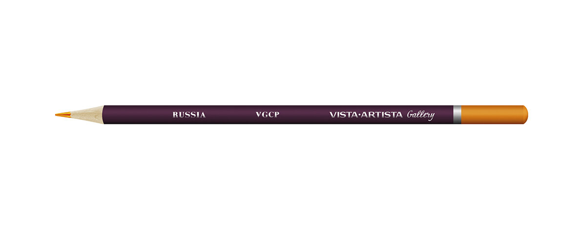 Карандаш цветной "VISTA-ARTISTA" "Gallery" VGCP художественный заточенный 706 Сиена натуральная (Raw Sienna)