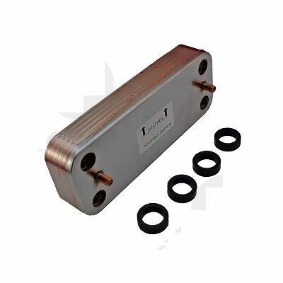 Теплообменник пластинчатый 10 пластин с прокладками Ferroli, Lamborghini (3980I000)