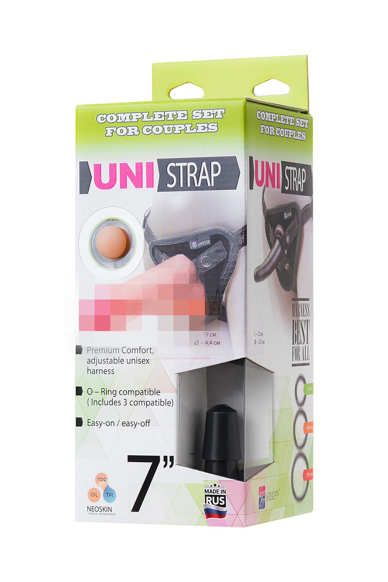 Страпон LoveToy "UNI Strap", для анального и вагинального секса, для двоих
