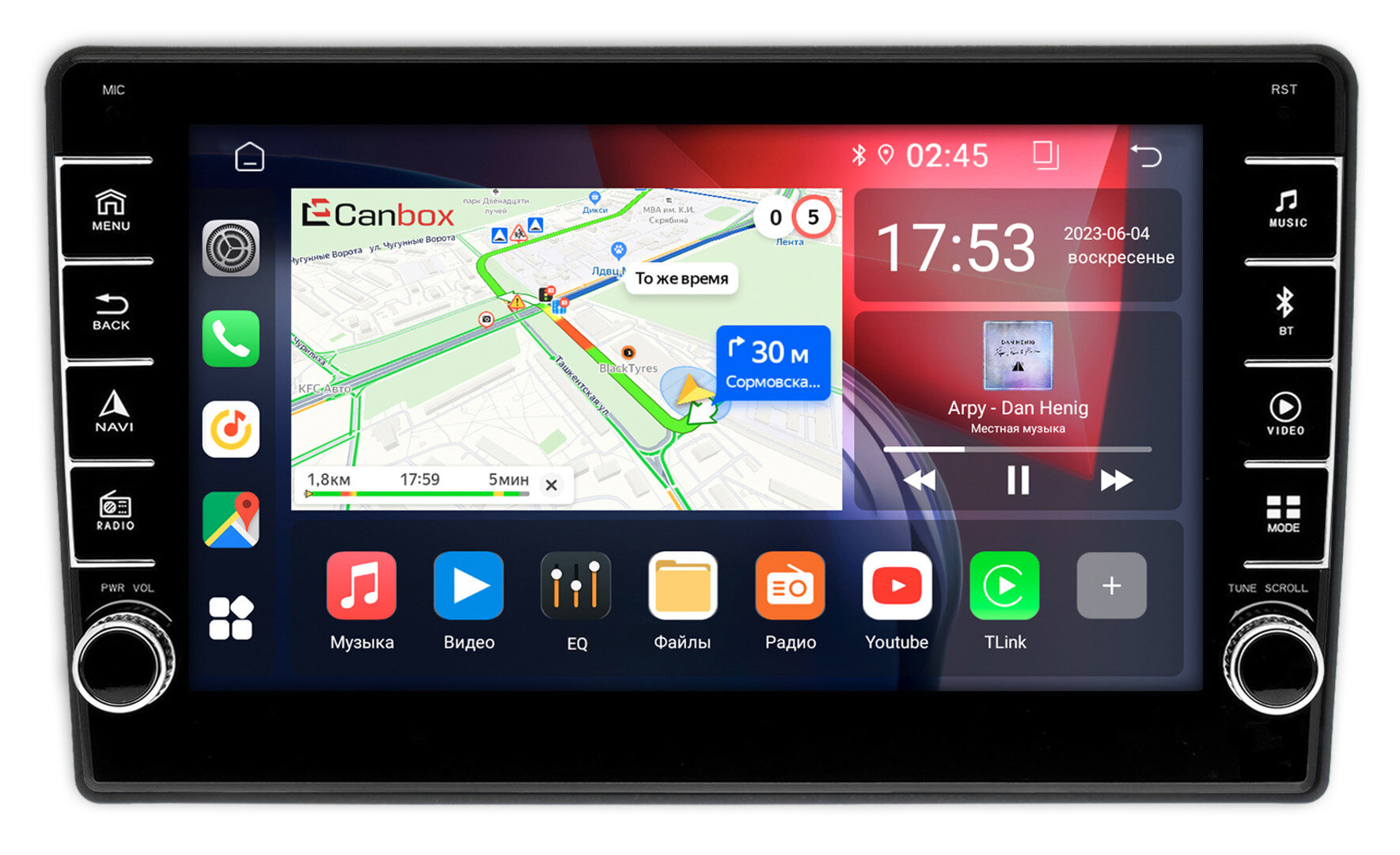 Штатная магнитола Toyota Ipsum (M20) 2001-2009 Canbox BGT9-1659 2/32 на Android 10 (IPS, DSP, CarPlay)