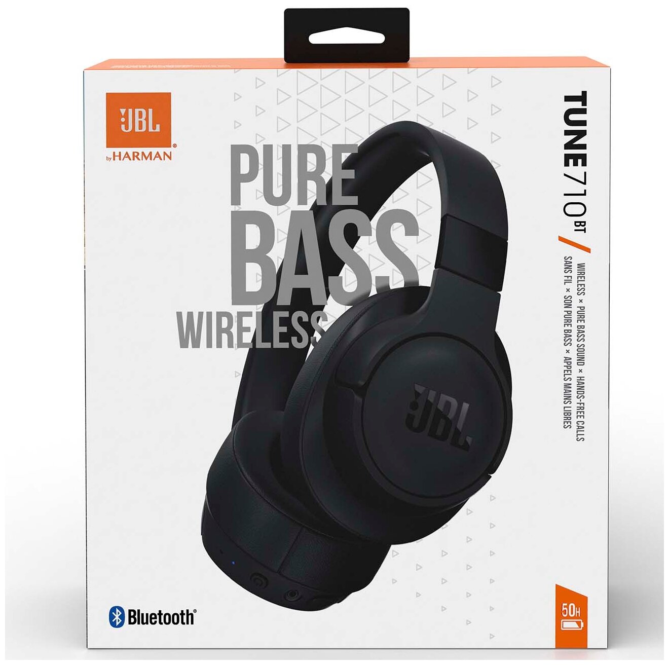 Наушники накладные Bluetooth JBL Tune 710BT Black (JBLT710BTBLK)