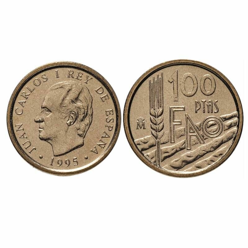 100 песет 1995 года Испания. ФАО.