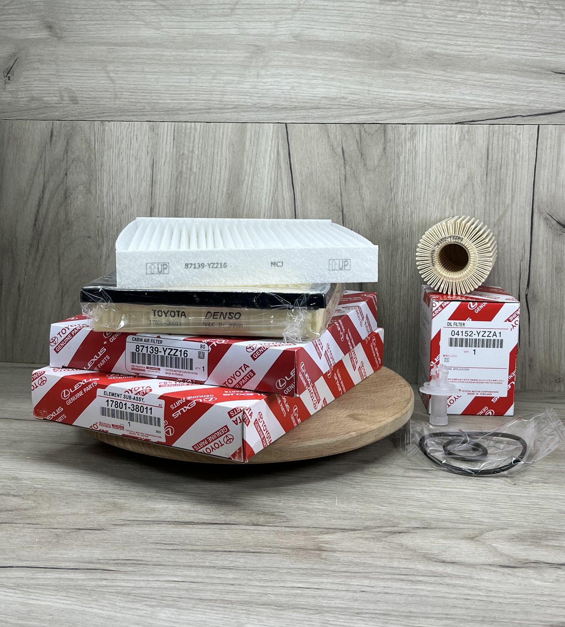 Комплект оригинальных фильтров для ТО Toyota Rav 4 (A40) (дв.2.5 2AR-FE) 2012-2019