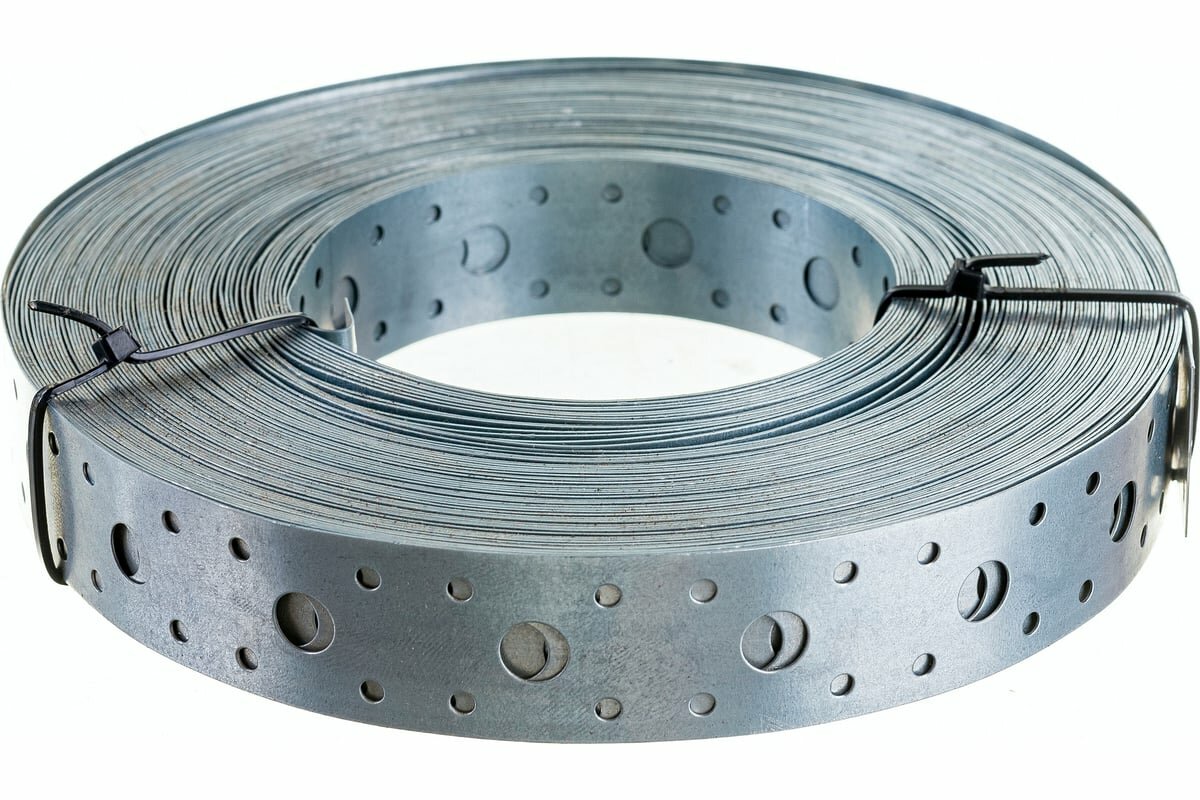 РК груп Прямая лента 25x0,5 мм, длина 25 м для монтажа, фиксации кабелей и элементов.