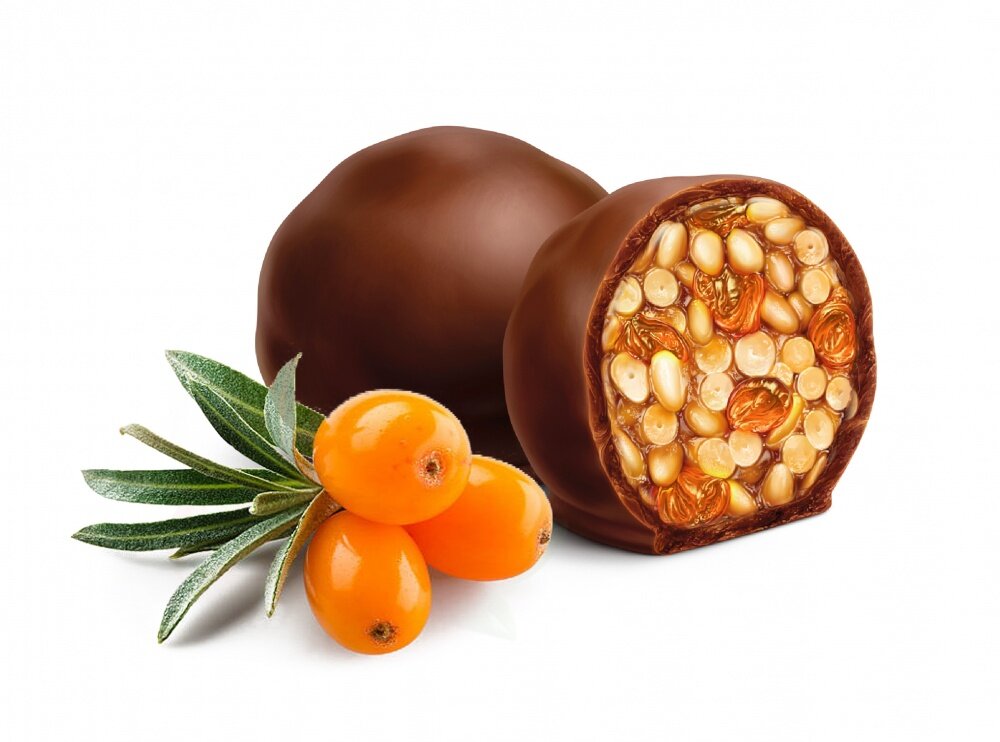 Кедровый грильяж с облепихой 1000 гр Вкусно