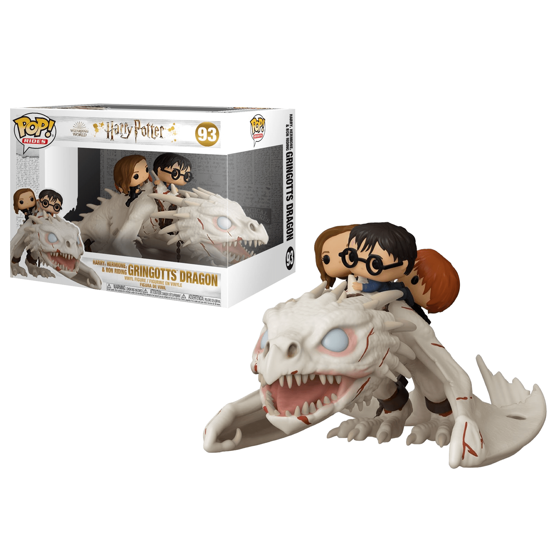 Фигурка Funko POP Rides Harry Potter - Dragon w/Harry, Ron, & Hermione (50815)