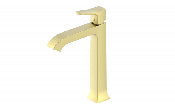 Смеситель для раковины высокий Wonzon&Woghand, Брашированное золото WW-88019072-BG