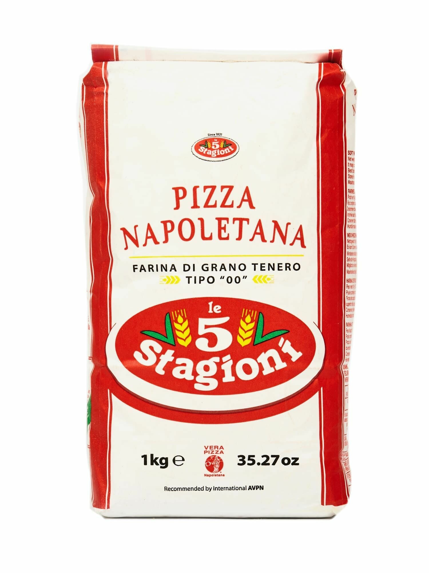 Итальянская мука для пиццы 00 "Le 5 Stagioni" Pizza Napoletana, 1 кг