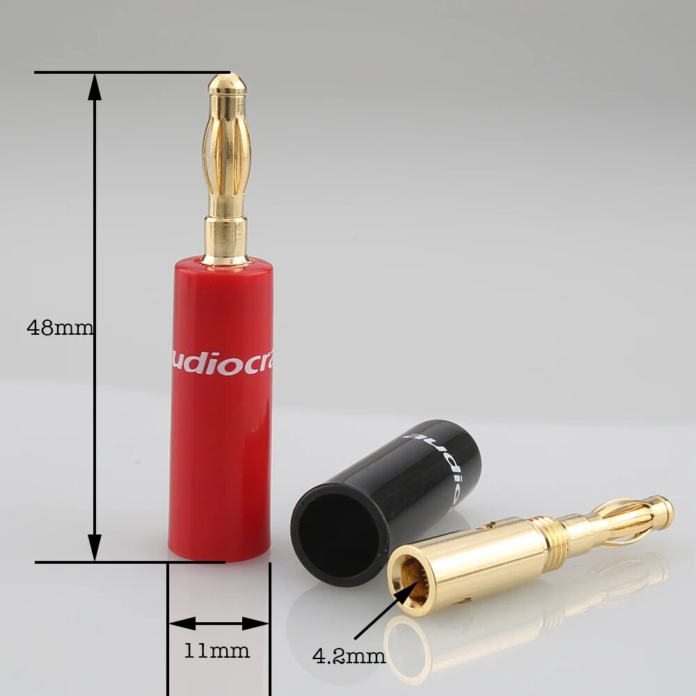 Audiocrast банан 24K позолота, 4 мм, 8 pcs, Цвет: 8 pcs