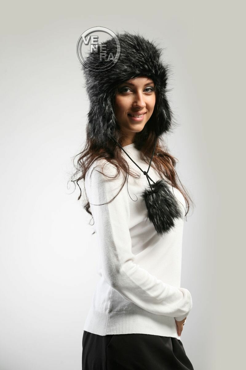 Шапка-ушанка Осень-зима 2024 для женщин