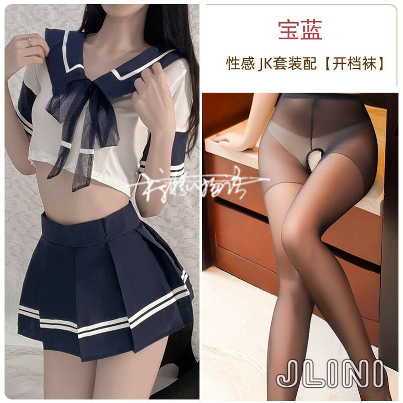 Сексуальный комплект школьной формы в стиле JK, чистый и невинный, для девочек-подростков, сексуальный матросский костюм для учениц, откровенная короткая юбка