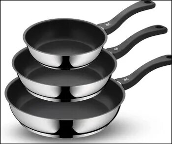 Набор сковород , без крышки, с фиксированной ручкой