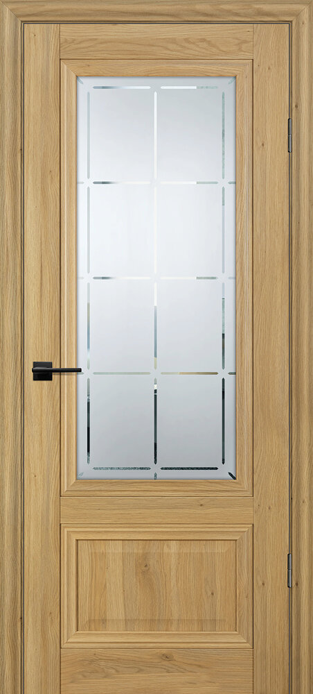 Дверь Profilo Porte PSC-37 Classic nanotex дуб золотистый до стекло сатинат худгравировка 200*60