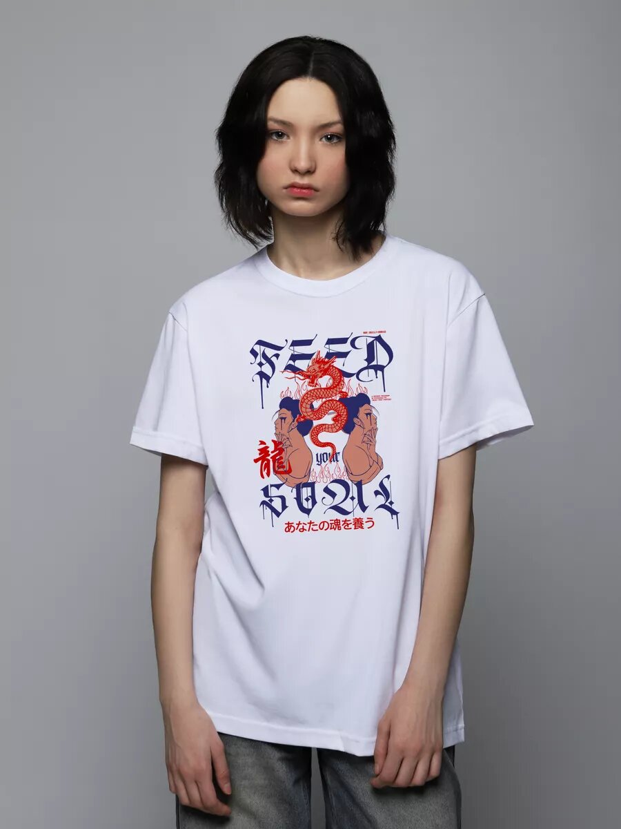 Футболка с японским принтом