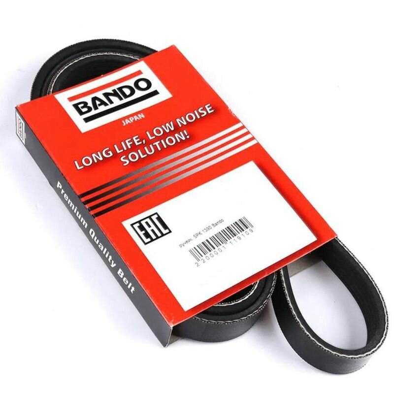 Ремень поликлиновой Bando 5PK1390, для а/м PEUGEOT 605, HYUNDAI Sonata, KIA Magentis