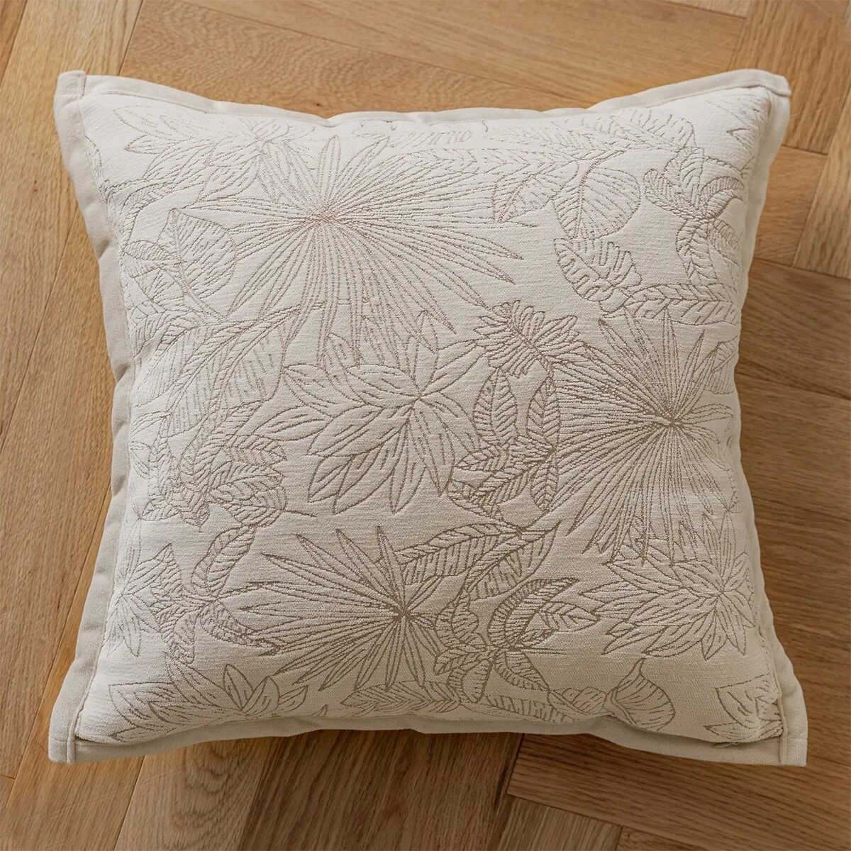 Декоративные наволочки Jacquard, кремовые, полиэстер/хлопок, 45*45