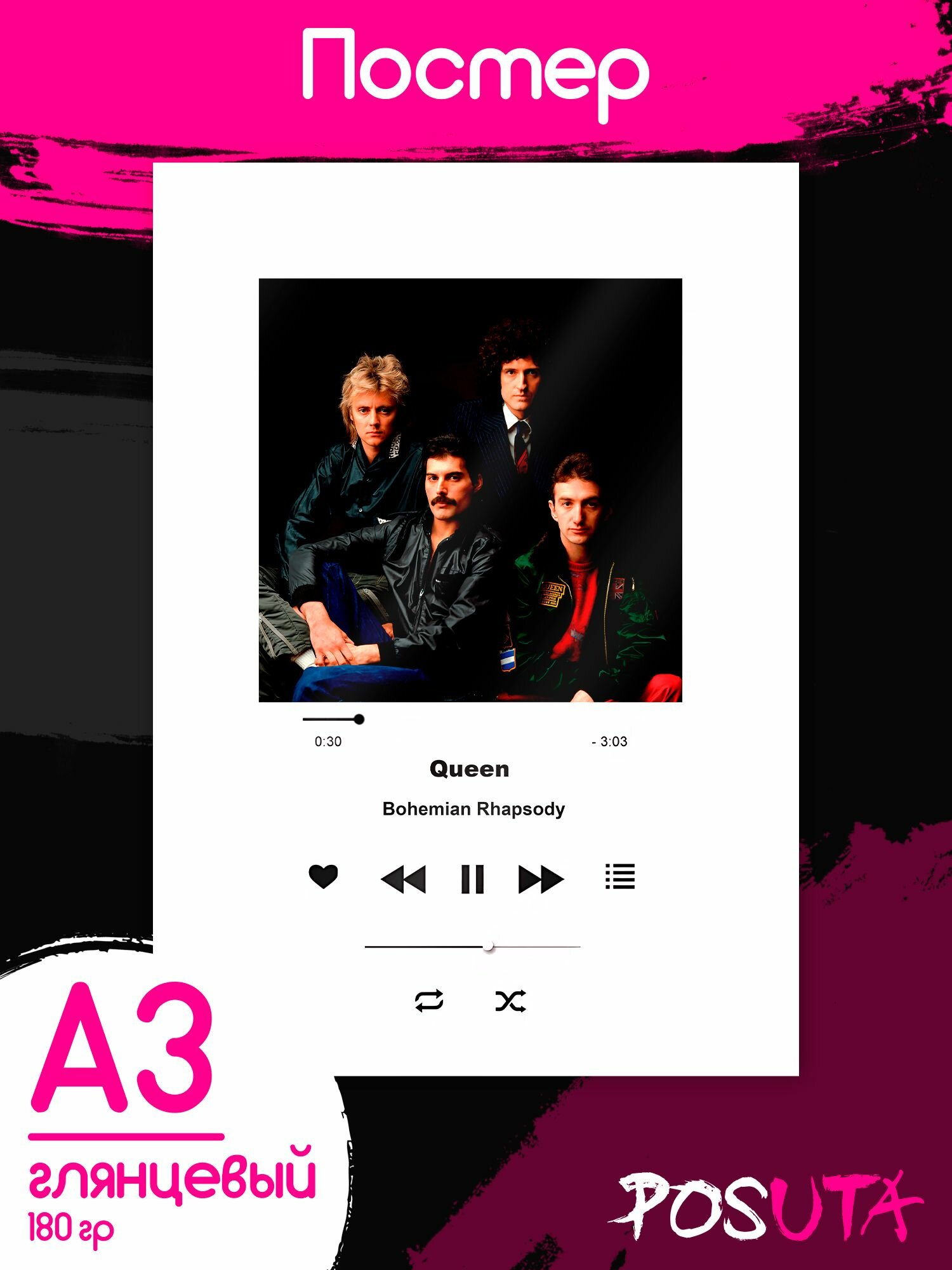 Постер на стену Spotify Queen