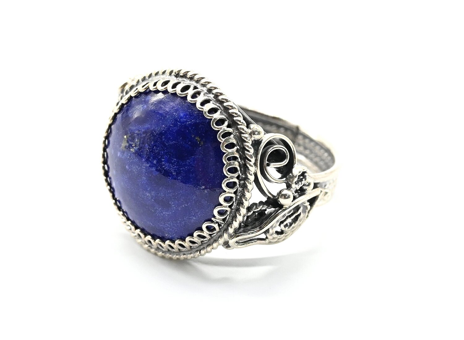 Кольцо, лазурит