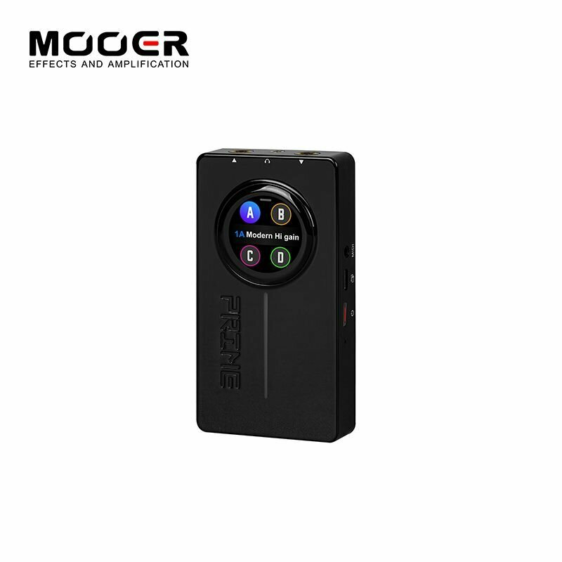 Mooer Prime P2 Black Педаль мультиэффектов, процессор, педали для электрогитары с усилителем, MIDI Looper, драм-машина, сенсорный экран