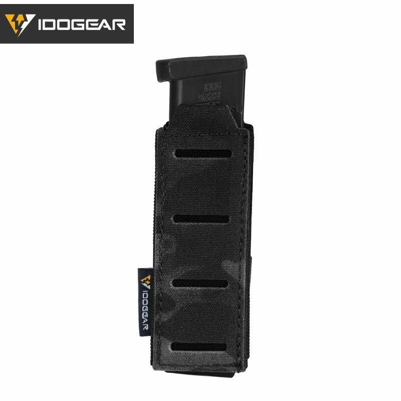 Подсумок Для Тактических Журналов IDOGEAR LSR 9mm Одиночный магнитный носитель с системой Molle Лазерный разрез 3568
