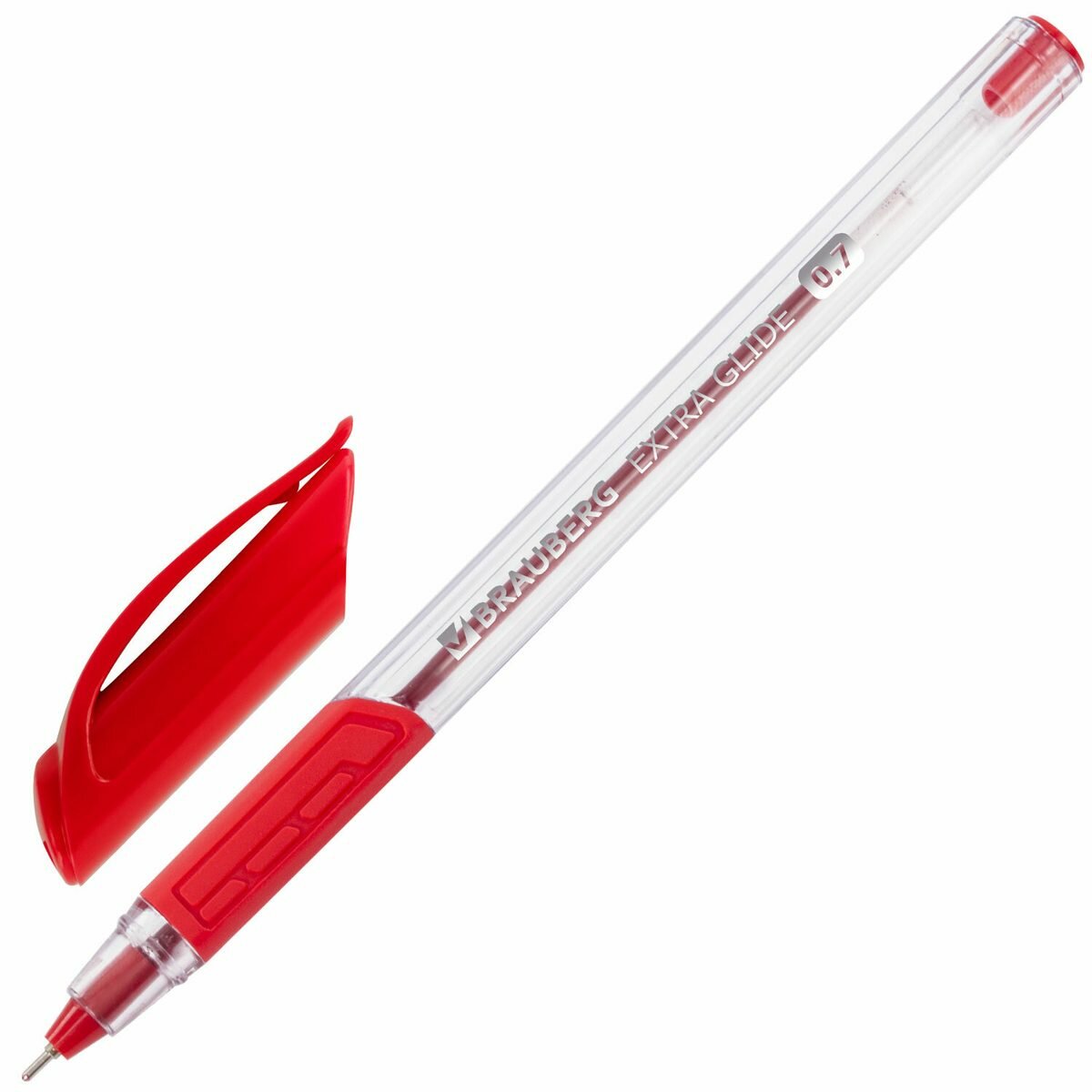 Ручка шариковая Brauberg Extra Glide GT (0.35мм, красная, масляная основа, трехгранная) (OBP138), 1200шт.