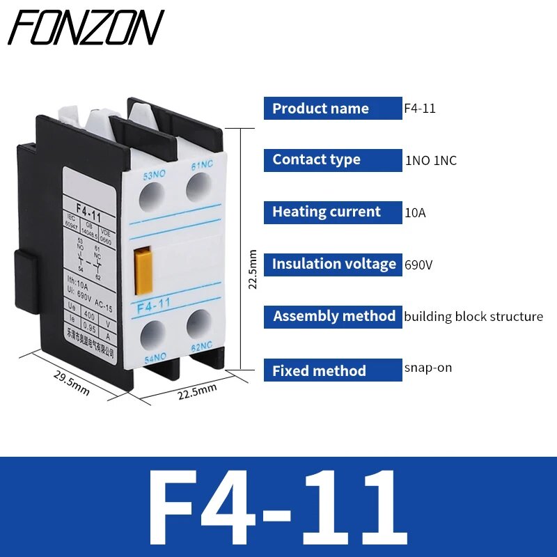 Контактор вспомогательный модуль LA1-DN22 LA1-DN11 F4-02 F4-11 F4-22 F4-31 F4-11
