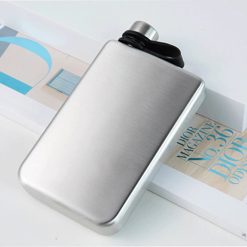 Премиум фляга для виски из нержавеющей стали 9 oz белый