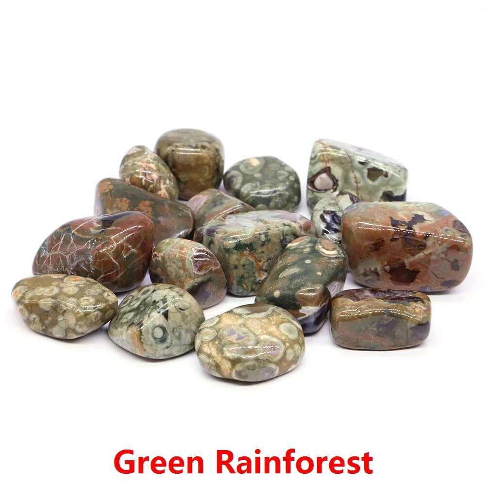 Кристалл Green Rainforest, 500г, полированный
