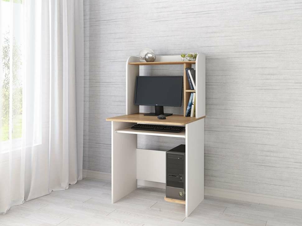 Стол компьютерный тэкс Грета-1 Дуб Крафт золотой 5388556903