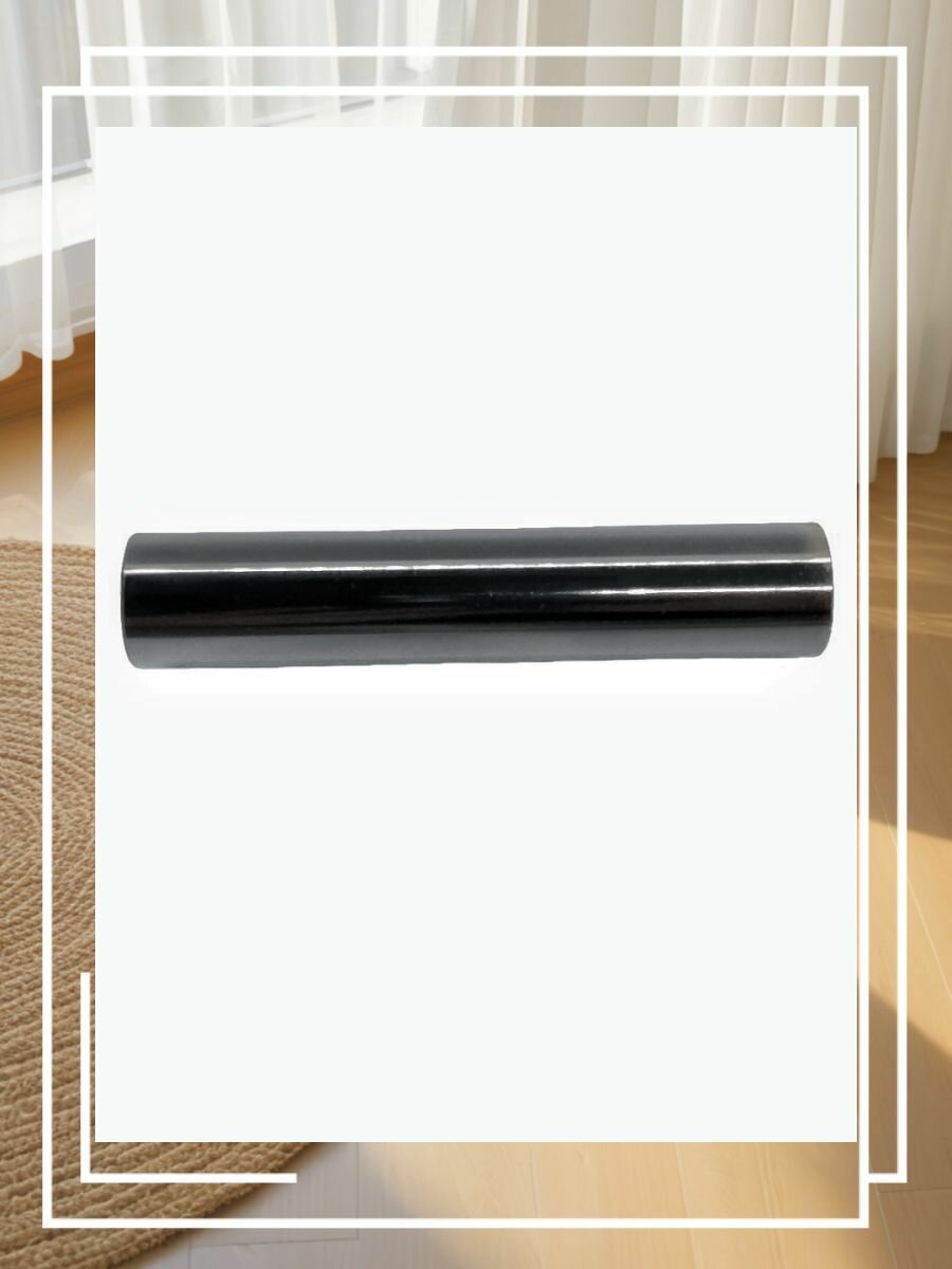 Штанга целая металлическая гладкая для круглого карниза вилма галерея D28 300см Оникс