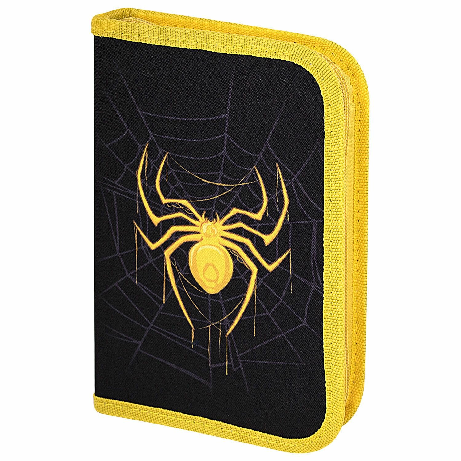 Пенал Brauberg с наполнением, 1 отделение, 1 откидная планка, 24 предмета, 21х14 см, "Venomous spider"