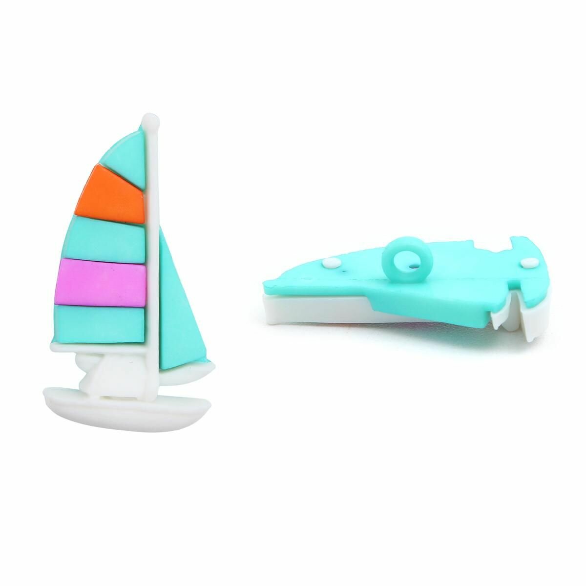 Пуговицы-фигурки Dress It Up "Парусник", пластик, 5 шт