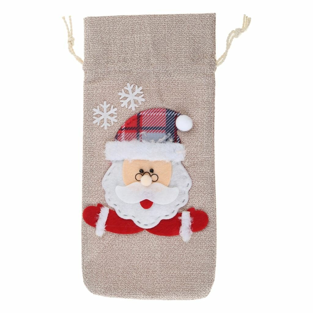 Пылезащитный чехол, Рождественский чехол для бутылки вина - с головой Санта-Клауса