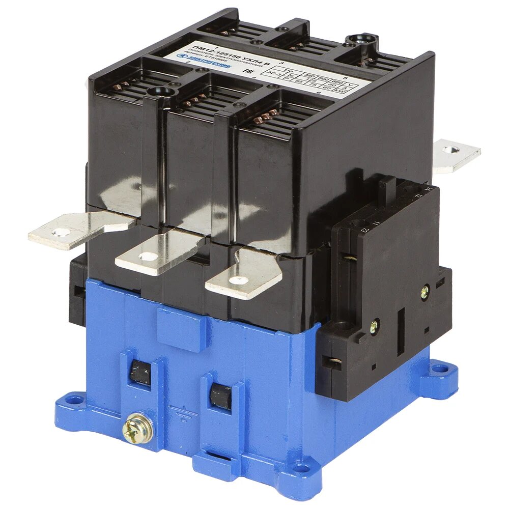 Электромагнитный пускатель Электротехник ПМ12-125150 УХЛ4 В, 220В/50Гц, 2з и 2р, 125А, нереверсивный, без реле, IP20