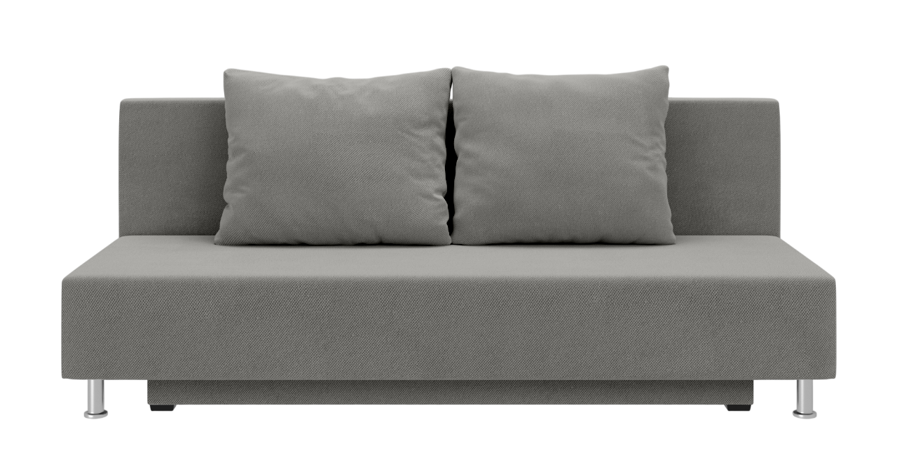 Диван-кровать Парма Софт, 200х90х90 см, Amigo Gray, механизм Еврокнижка, прямой диван раскладной, с ящиком для белья