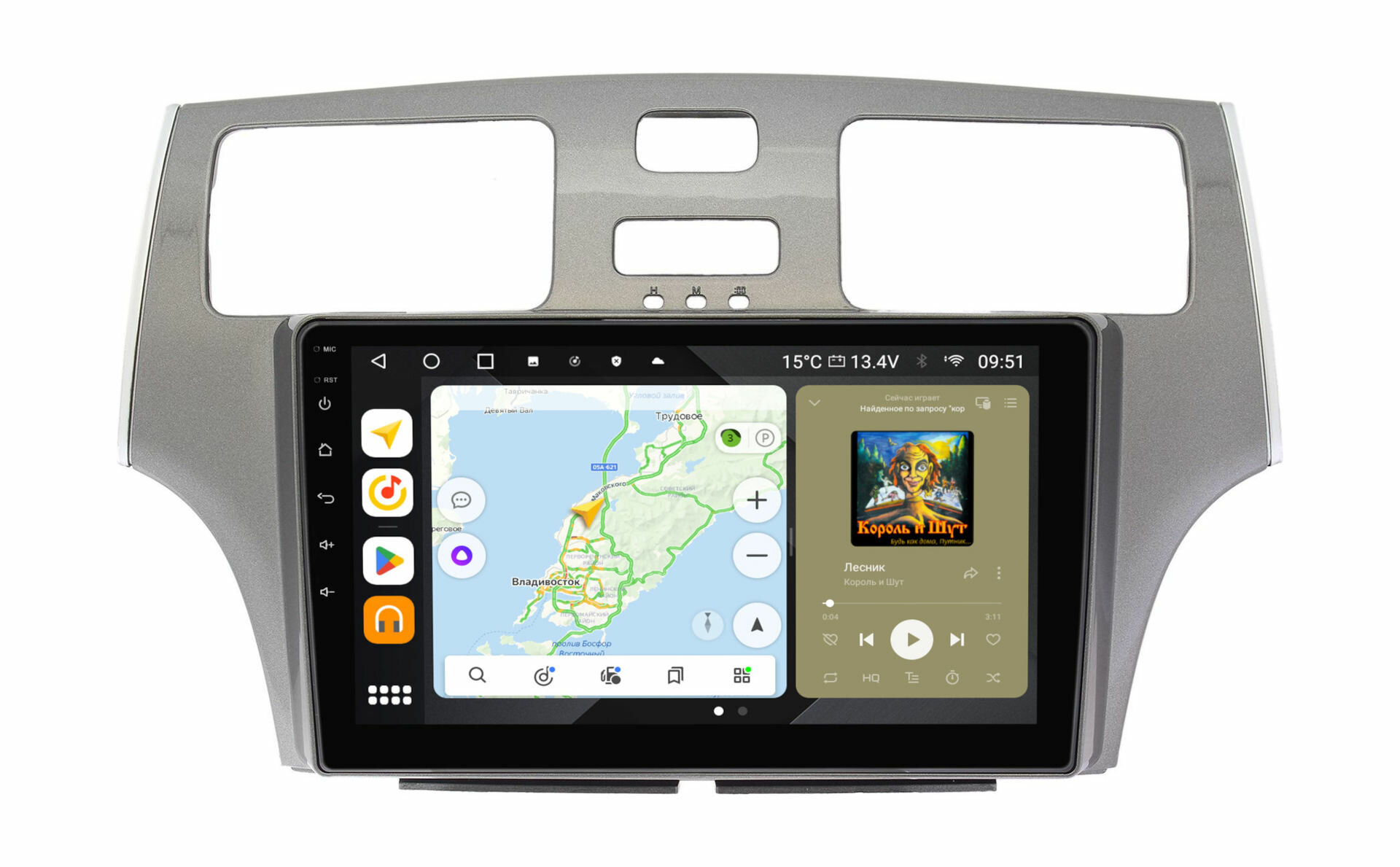 Магнитола Toyota Windom, Lexus ES300 2001 - 2006 / 9 дюймов, 4/64GB, 8 ядер, DSP, 4G, Android 10 / Wide Media