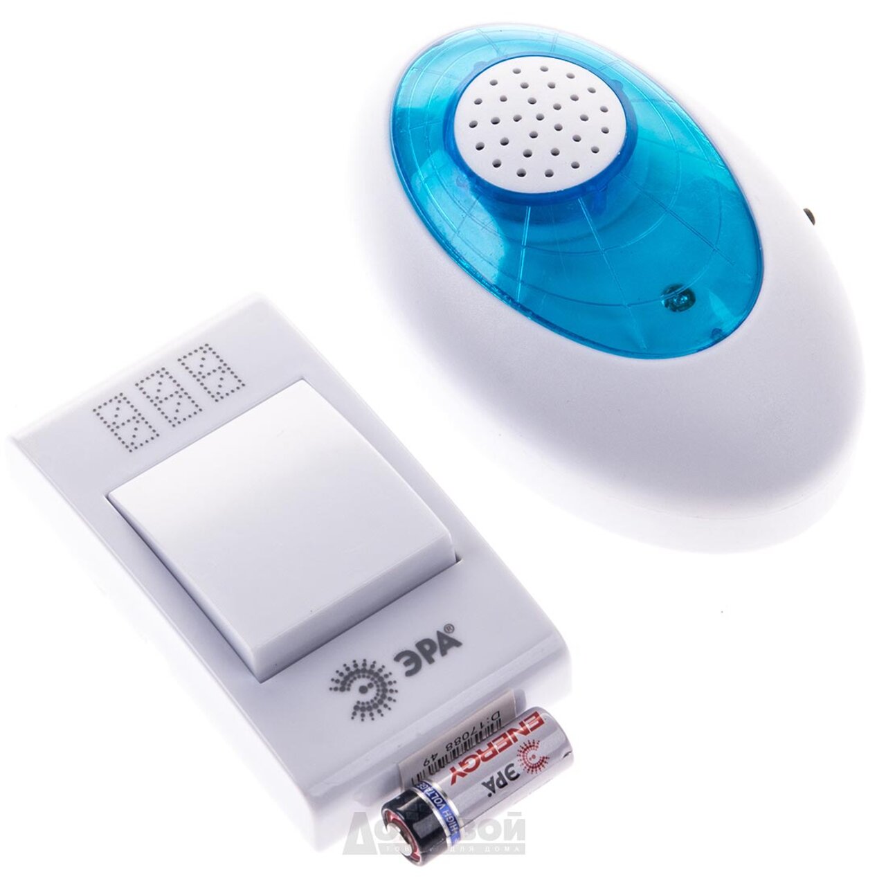 ЭРА A01 беспроводной звоноккомпактный дверной звонок с приемником и влагостойким корпусом