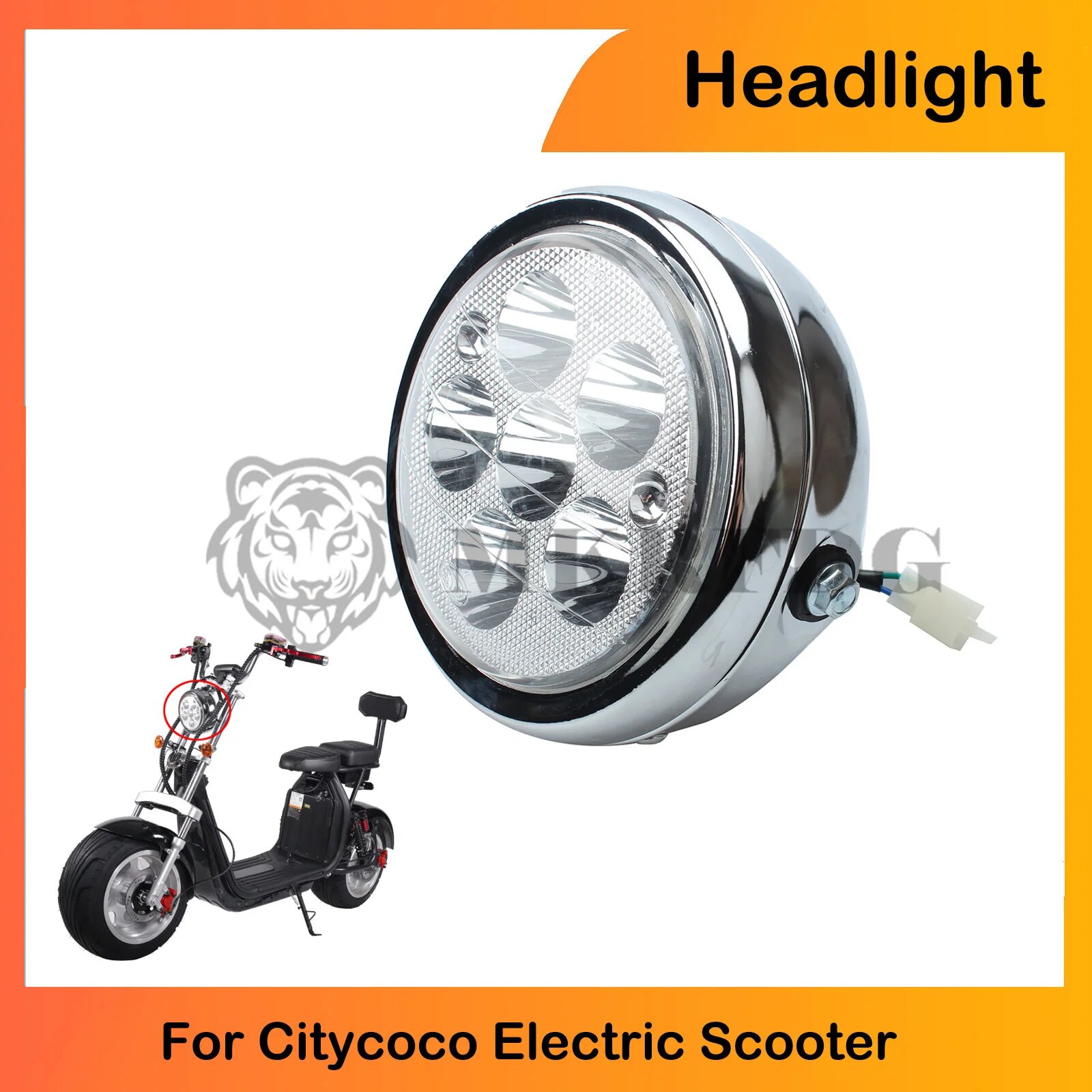 Фара для электрического скутера Citycoco Harley Scooter