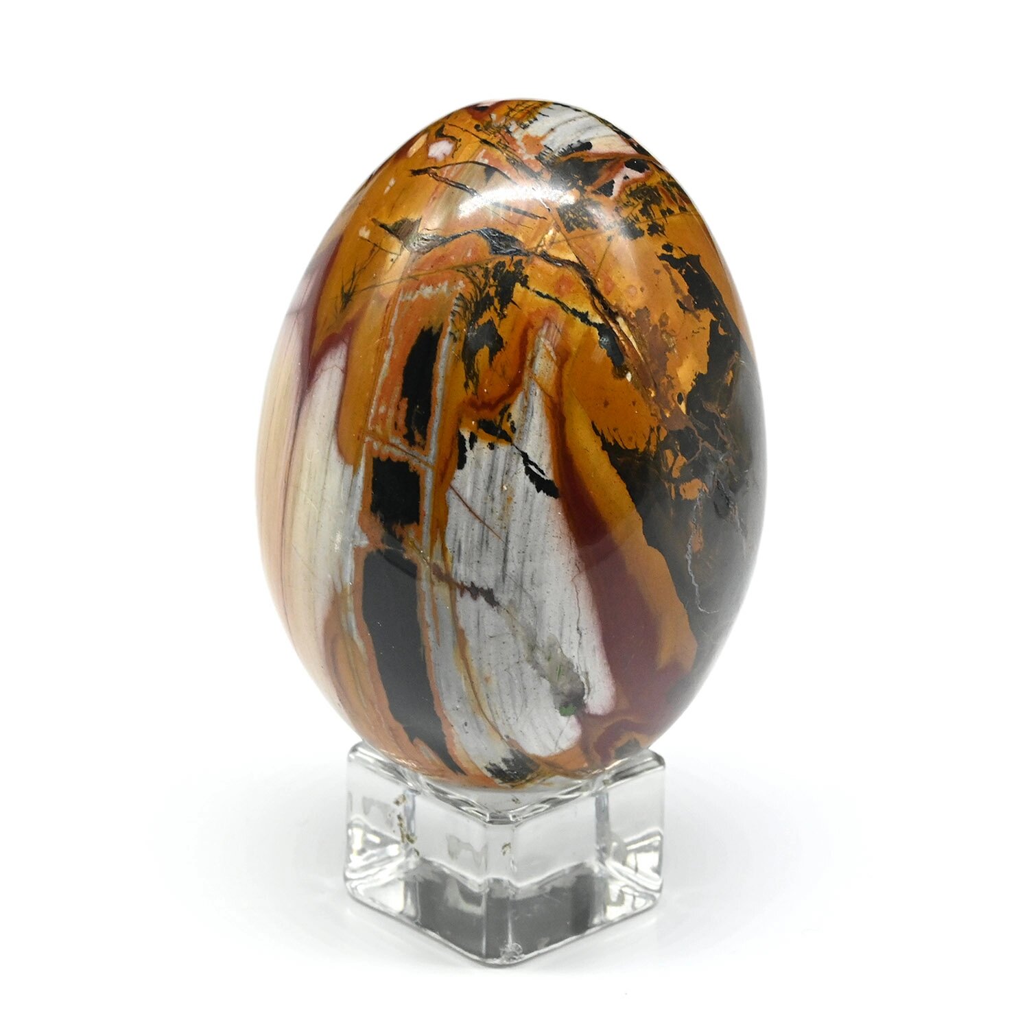 Яйцо из яшмы "Пикассо" 50*69мм, 244г. .