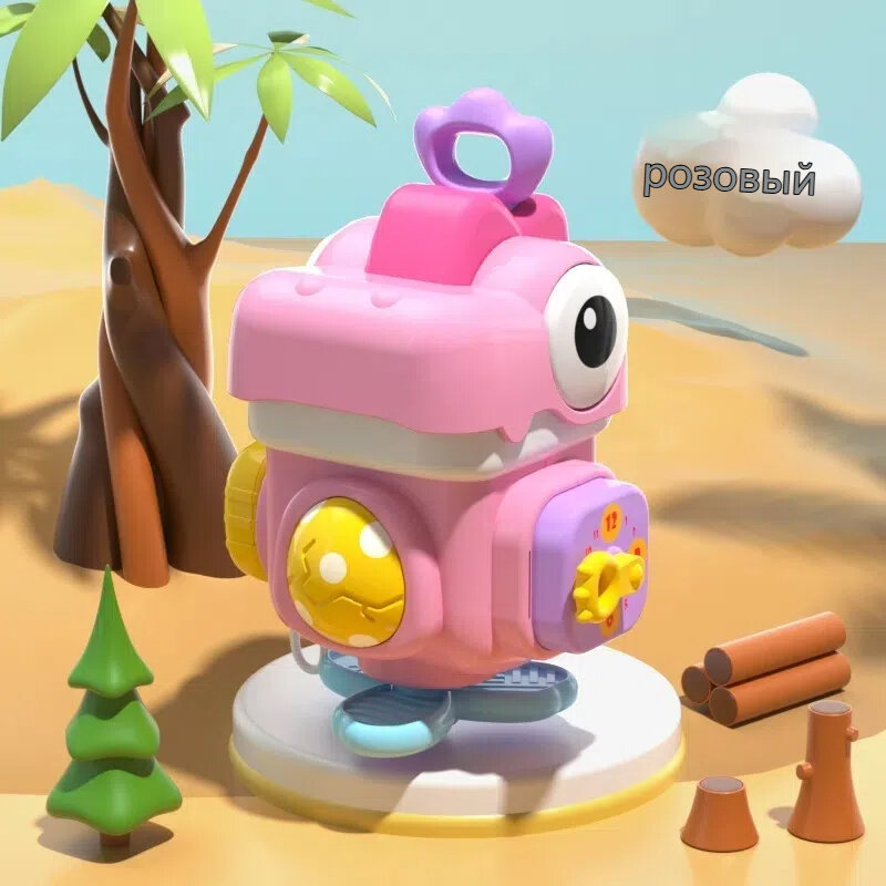 Музыкальная развивающая игрушка, руль детский музыкальный бизиборд, игрушка для детей