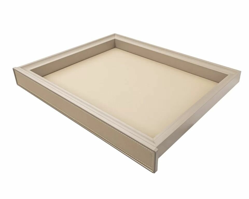 ALPHALUX Aiden Выдвижной лоток в базу 600 мм, 564х430х68 (ШхГхВ), экокожа, шампань