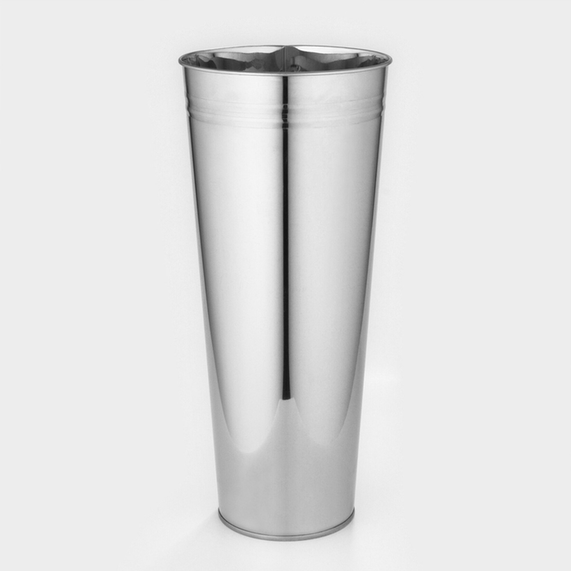 Вазон 11 л, без ручек, высота 49 см, нержавеющая сталь 2499767