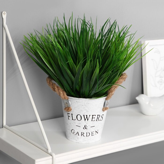 Бонсай в горшке "Садовый рай" осока, 11х22 см, микс 4142820