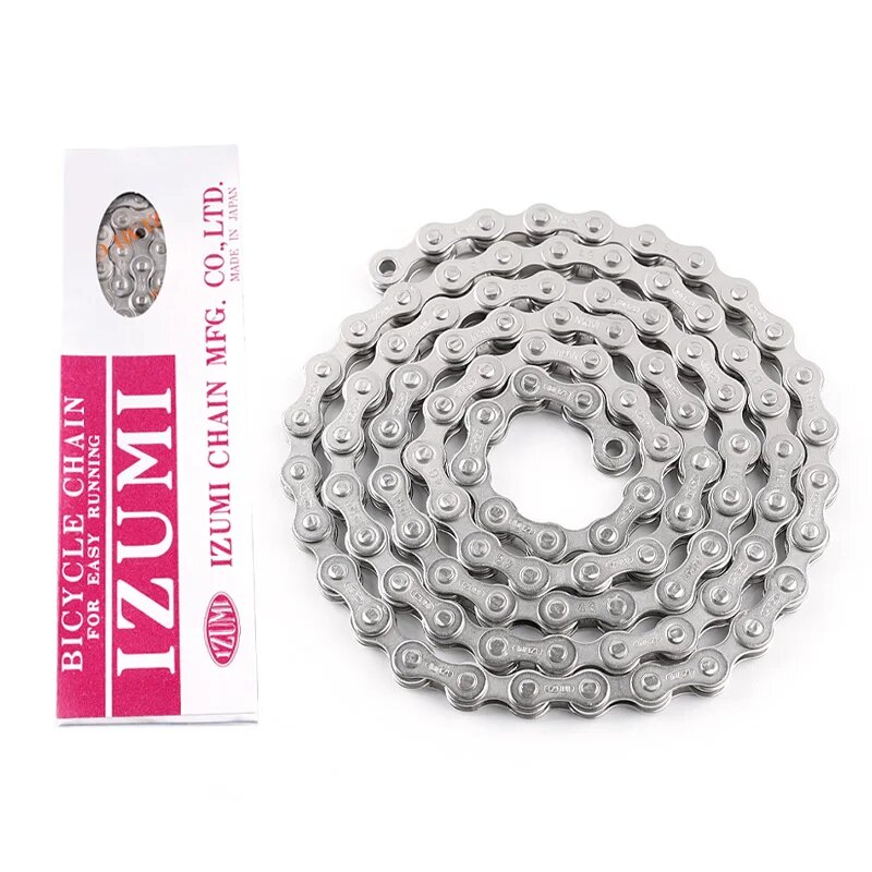 IZUMI Fixie Track велоцепь стальная 100 звеньев A chain- Silver