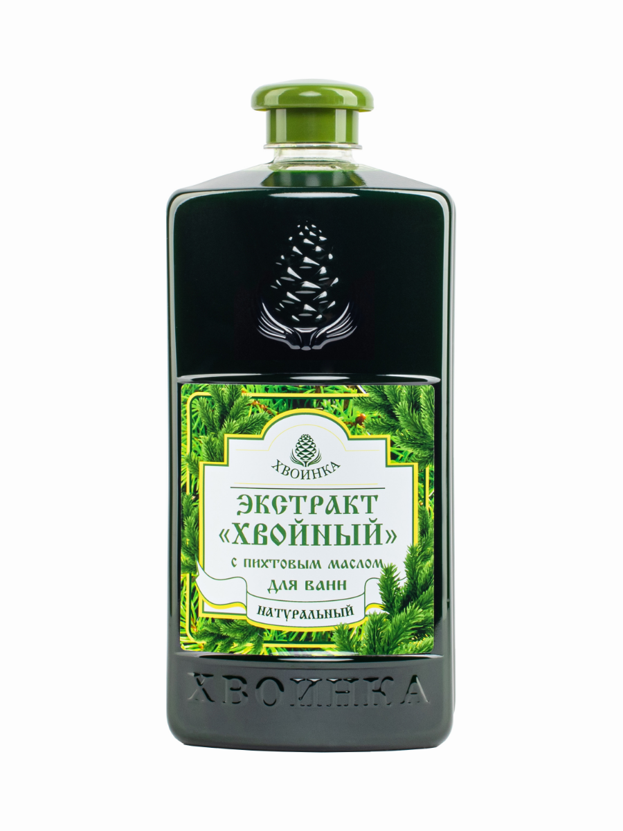 Хвоинка Экстракт хвойный натуральный для ванн с эфирным маслом Пихты флакон, 1 л