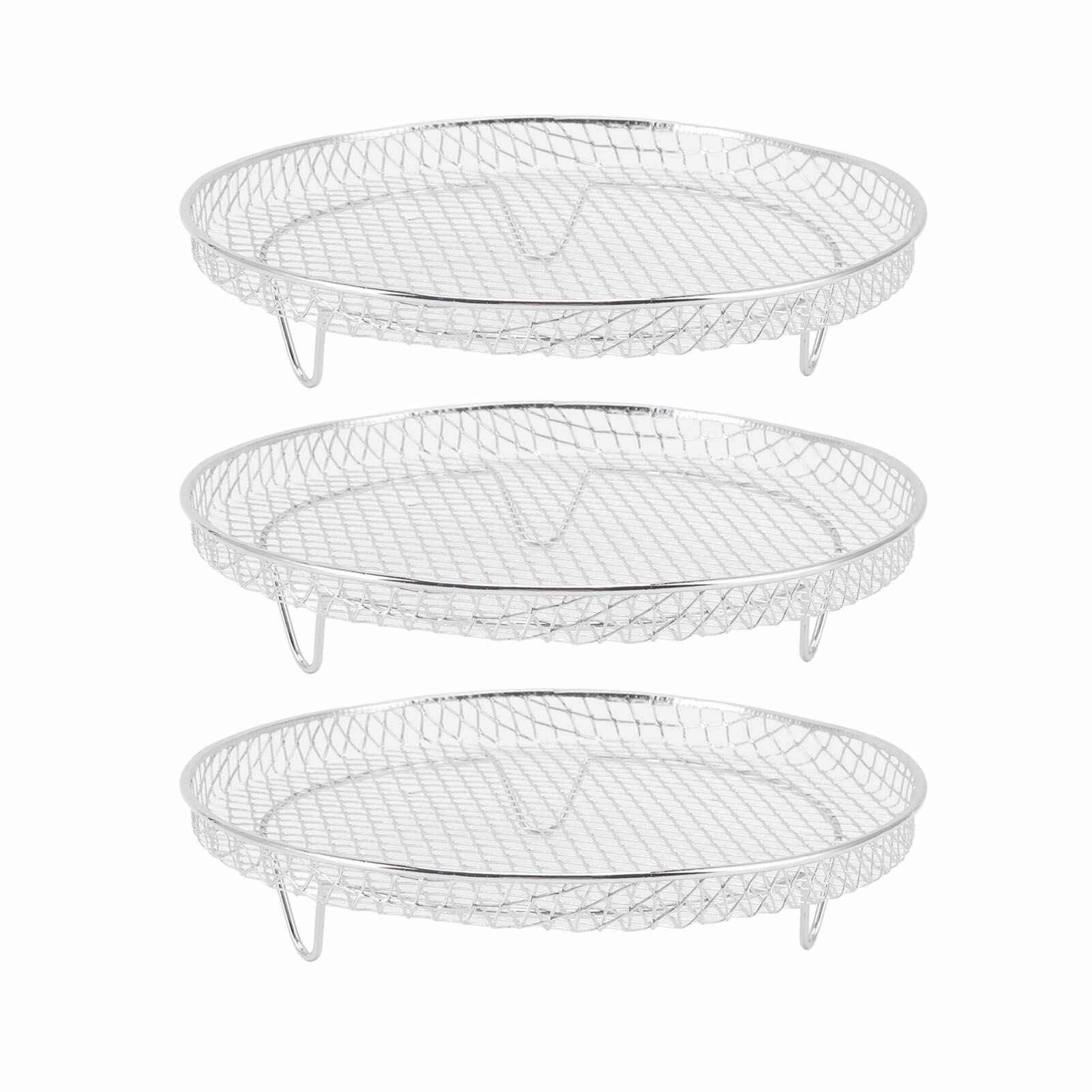 3шт штабелируемые стеллажи из нержавеющей стали для фритюрницы и дегидратора