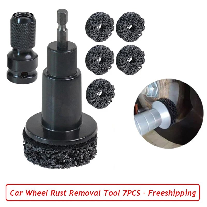 Щетка Для Удаления Ржавчины С Автомобильных Дисков, Инструмент Для Чистки Ступиц Колес, Конвертер Ржавчины